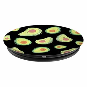 Avocado Muster Schwarz PopSockets mit austauschbarem PopGrip | CJ Grips ...