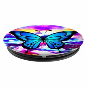 Blauer Schmetterling - Blue Butterfly PopSockets mit austauschbarem ...