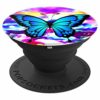 Blauer Schmetterling - Blue Butterfly PopSockets mit austauschbarem ...