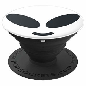 Alien Gesicht Weiß - PopSockets Ausziehbarer Sockel und Griff für ...