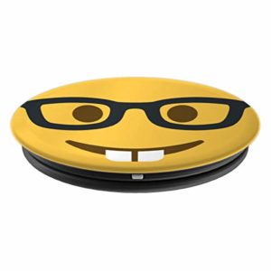 Nerd Smiley Emoticon Emoji PopSockets PopGrip: Ausziehbarer Sockel und ...